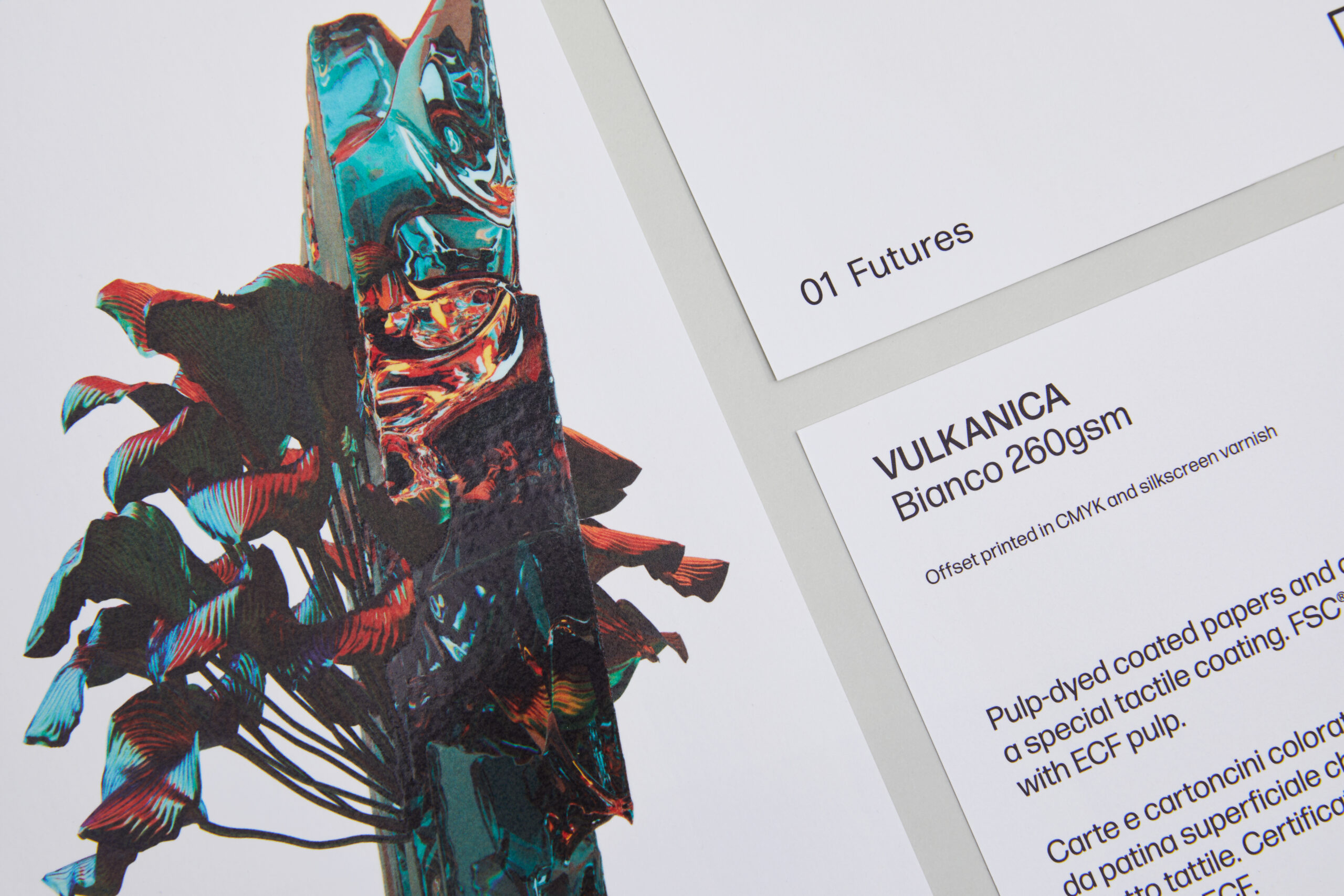 Vulkanica Bianco - White paper characterised by a tactile effect on